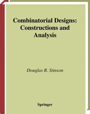 Combinatorial Designs | SpringerLink