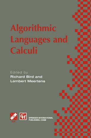 Algorithmic Languages and Calculi | SpringerLink