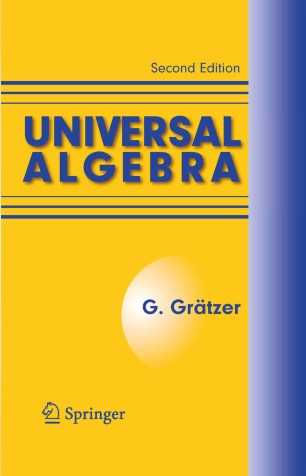 Universal Algebra | SpringerLink