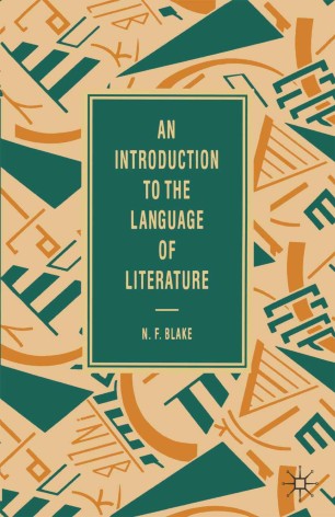 An Introduction to the Language of Literature | SpringerLink