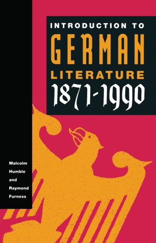 Introduction to German Literature, 1871–1990 | SpringerLink
