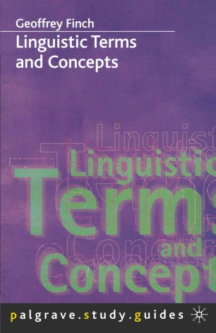 Linguistic Terms and Concepts | SpringerLink