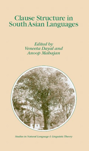 Clause Structure in South Asian Languages | SpringerLink