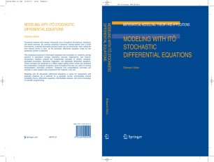 Modeling with Itô Stochastic Differential Equations | SpringerLink