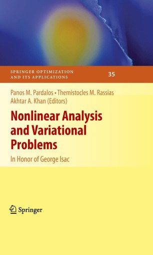 Nonlinear Analysis and Variational Problems | SpringerLink