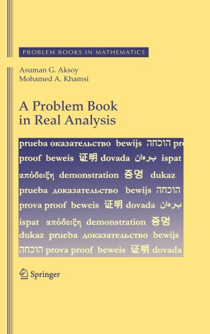 A Problem Book in Real Analysis | SpringerLink