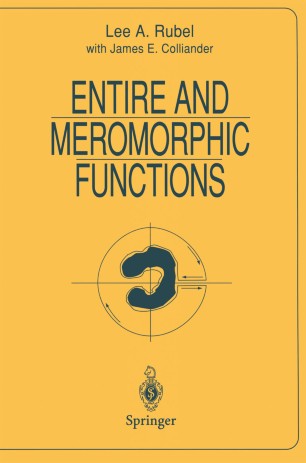 Entire and Meromorphic Functions | SpringerLink