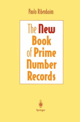 The New Book of Prime Number Records | SpringerLink