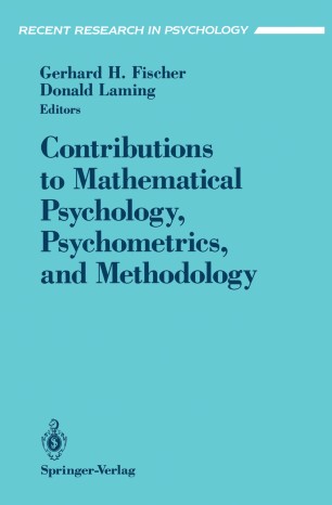 Contributions to Mathematical Psychology, Psychometrics, and ...