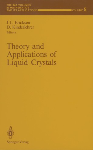Theory and Applications of Liquid Crystals | SpringerLink