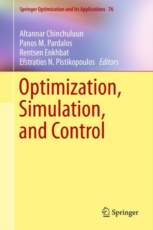 Optimization, Simulation, and Control | SpringerLink