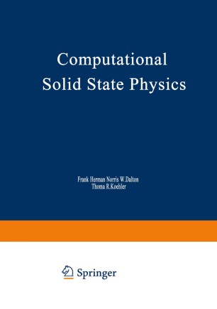 Computational Solid State Physics | SpringerLink