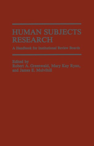 Human Subjects Research | SpringerLink