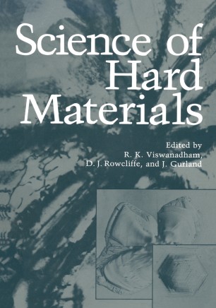 Science of Hard Materials | SpringerLink