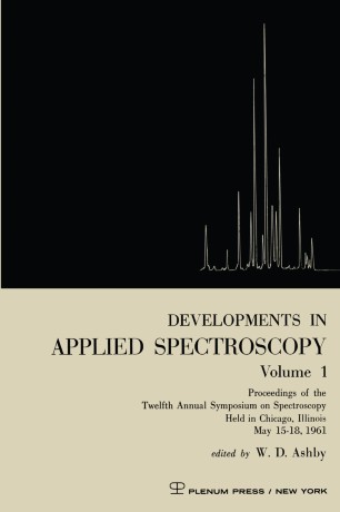 Developments in Applied Spectroscopy | SpringerLink