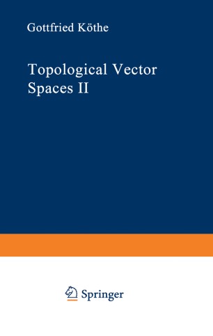 Topological Vector Spaces II | SpringerLink