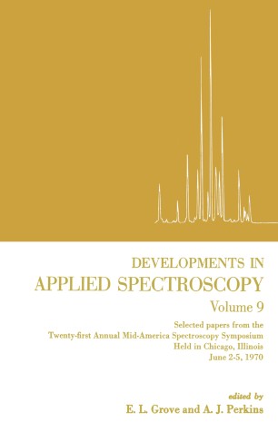 Developments in Applied Spectroscopy | SpringerLink