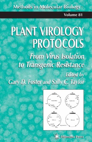 Plant Virology Protocols | SpringerLink