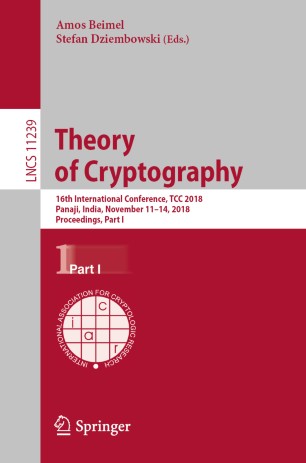 Theory of Cryptography | SpringerLink