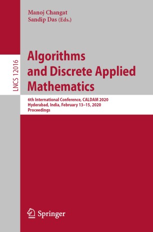 Algorithms and Discrete Applied Mathematics | SpringerLink