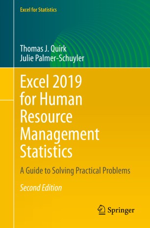 Excel 2019 for Human Resource Management Statistics : A Guide to ...