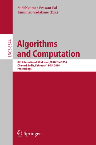 Algorithms and Computation | SpringerLink