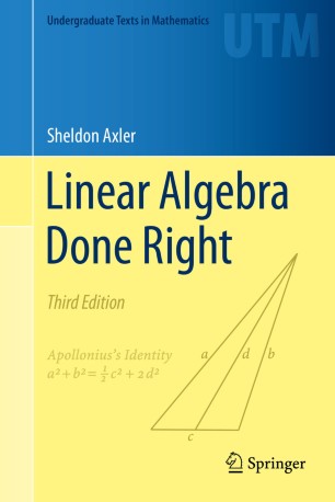 Linear Algebra Done Right - University of Richmond