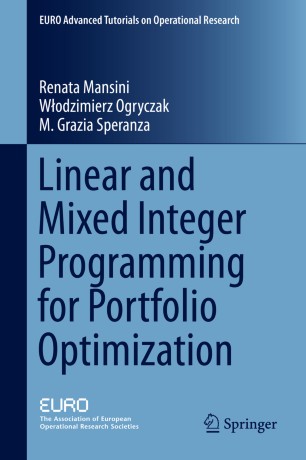 Linear and Mixed Integer Programming for Portfolio Optimization | SpringerLink