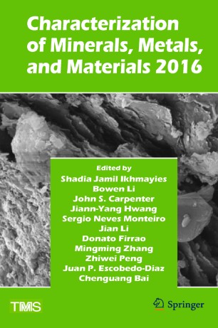 Characterization of Minerals, Metals, and Materials 2016 | SpringerLink