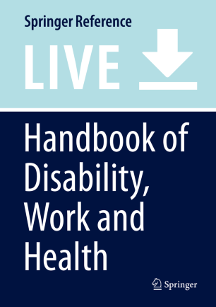 Handbook of Disability, Work and Health | SpringerLink