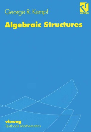 Algebraic Structures | SpringerLink
