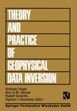 Theory and Practice of Geophysical Data Inversion | SpringerLink