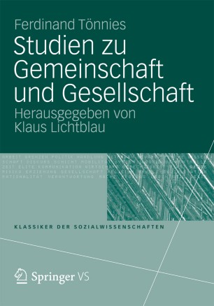 Studien zu Gemeinschaft und Gesellschaft | SpringerLink