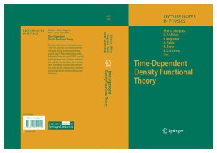 Time-Dependent Density Functional Theory | SpringerLink