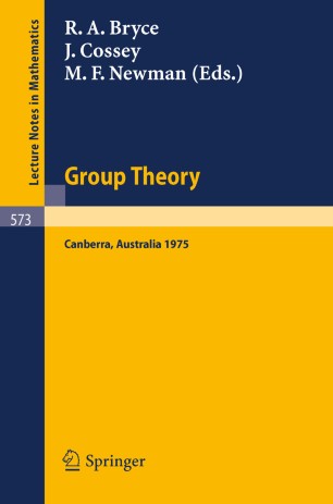 Group Theory | SpringerLink