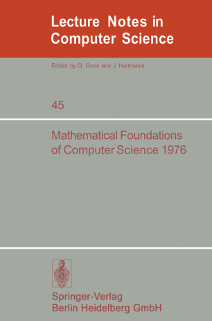 Mathematical Foundations of Computer Science 1976 | SpringerLink