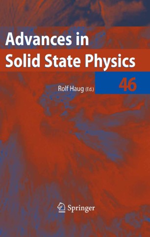 Advances in Solid State Physics | SpringerLink