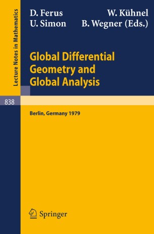 Global Differential Geometry and Global Analysis | SpringerLink