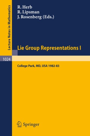 Lie Group Representations I | SpringerLink