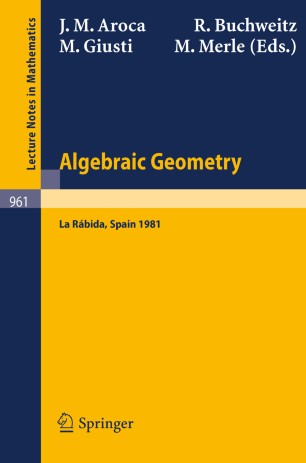 Algebraic Geometry | SpringerLink