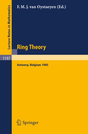 Ring Theory | SpringerLink
