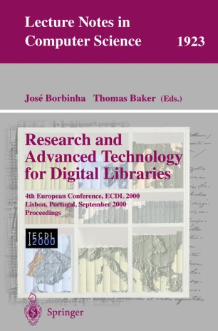 Research and advanced technology for digital libraries : 4th European ...