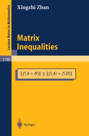 Matrix Inequalities | SpringerLink