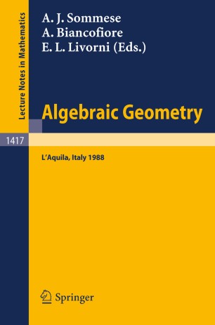 Algebraic Geometry | SpringerLink