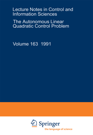 The Autonomous Linear Quadratic Control Problem | SpringerLink