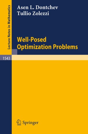 Well-Posed Optimization Problems | SpringerLink