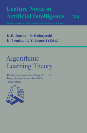 Algorithmic Learning Theory | SpringerLink