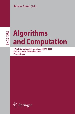 Algorithms and Computation | SpringerLink