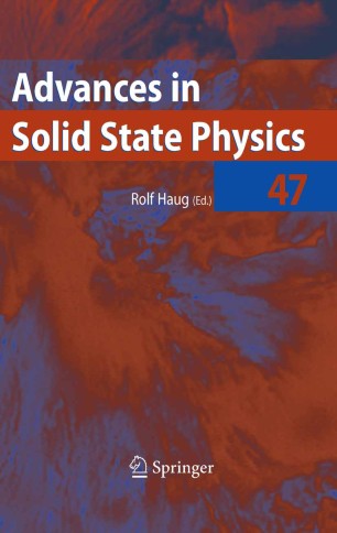Advances in Solid State Physics | SpringerLink