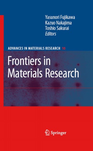 Frontiers in Materials Research | SpringerLink